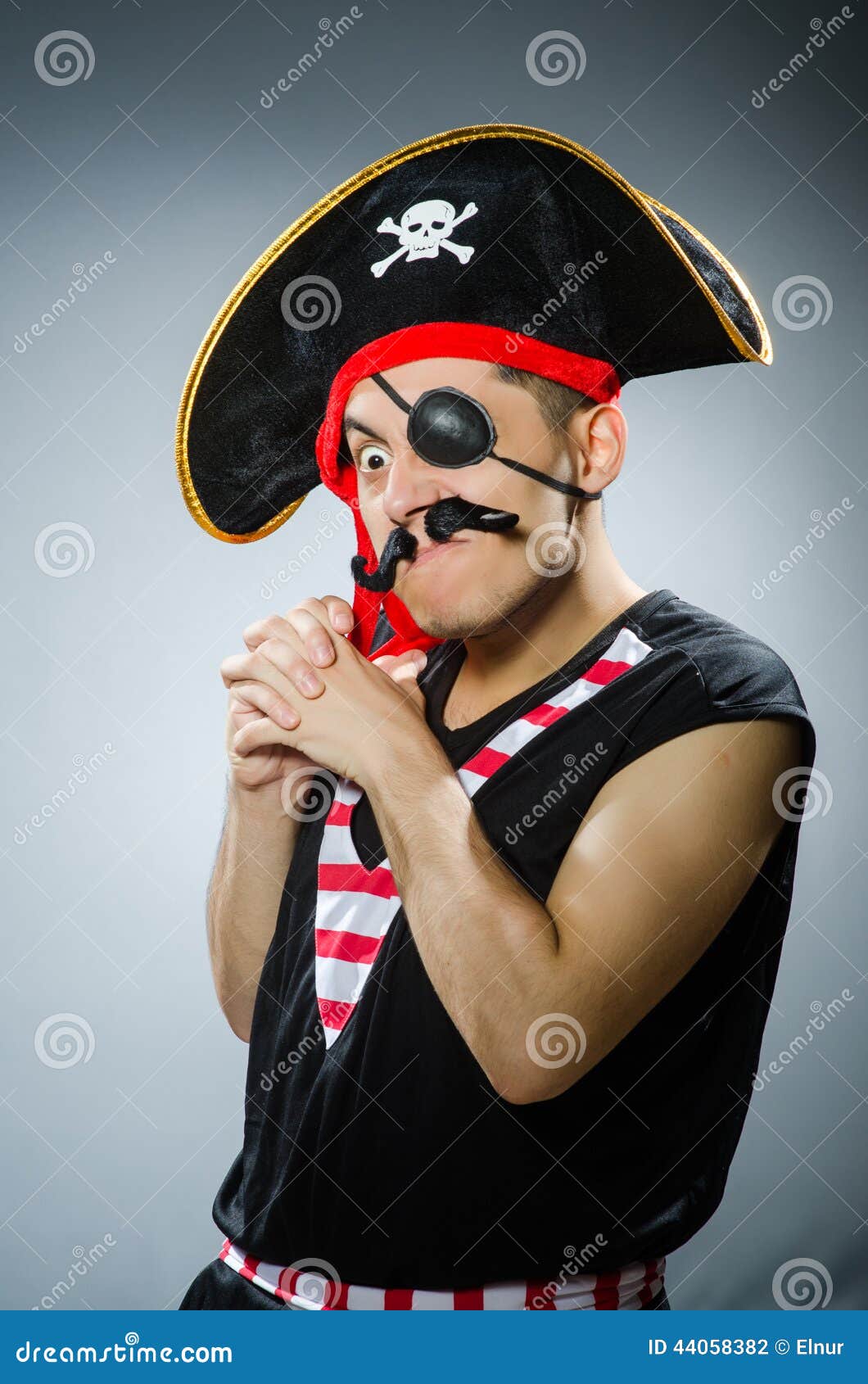 Funny pirate stock photo. Image of halloween, dangerous - 44058382