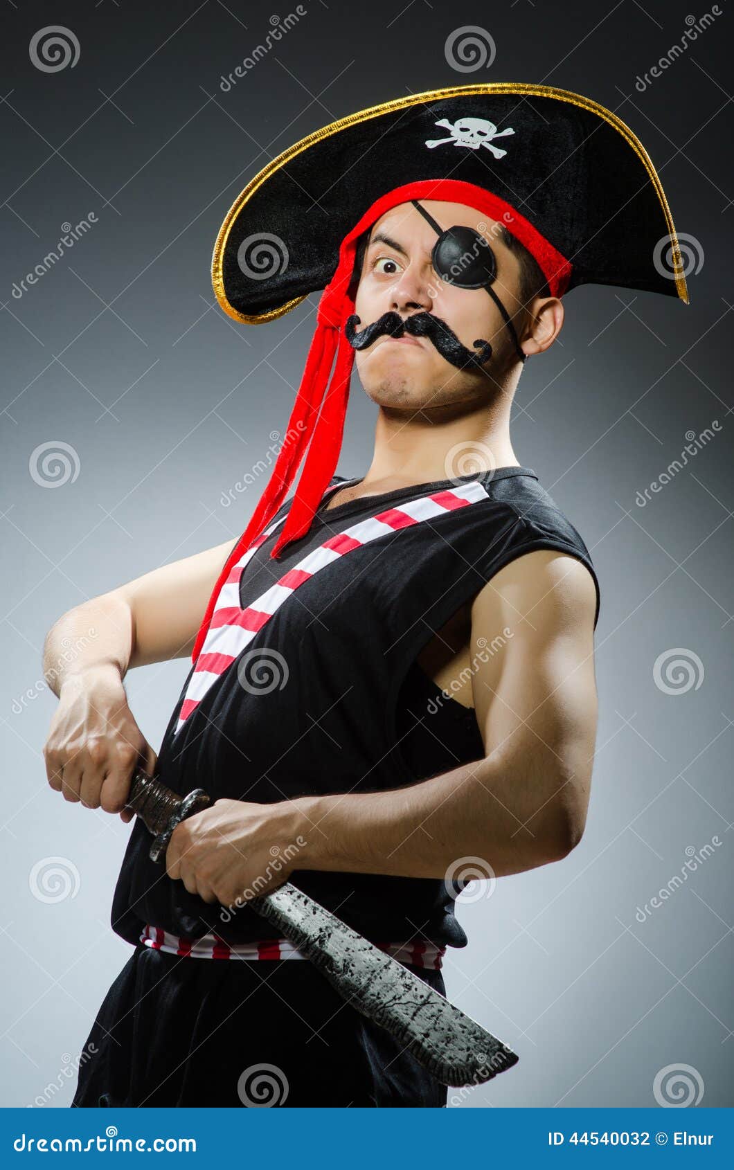 Funny pirate stock photo. Image of black, caucasian, ancient - 44540032