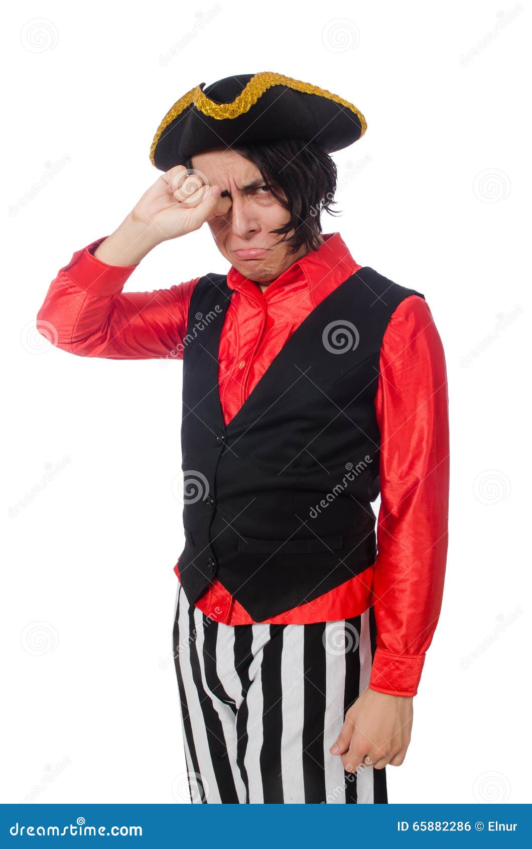 Funny Pirate Isolated on the White Stock Photo - Image of piracy, party ...