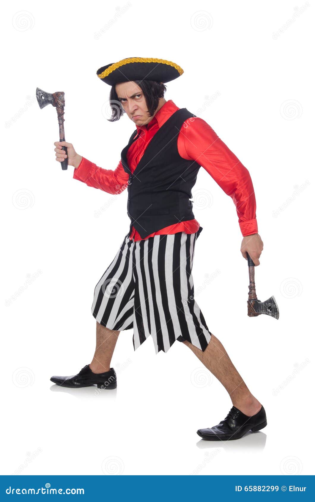 Funny Pirate Isolated on the White Stock Image - Image of humorous ...