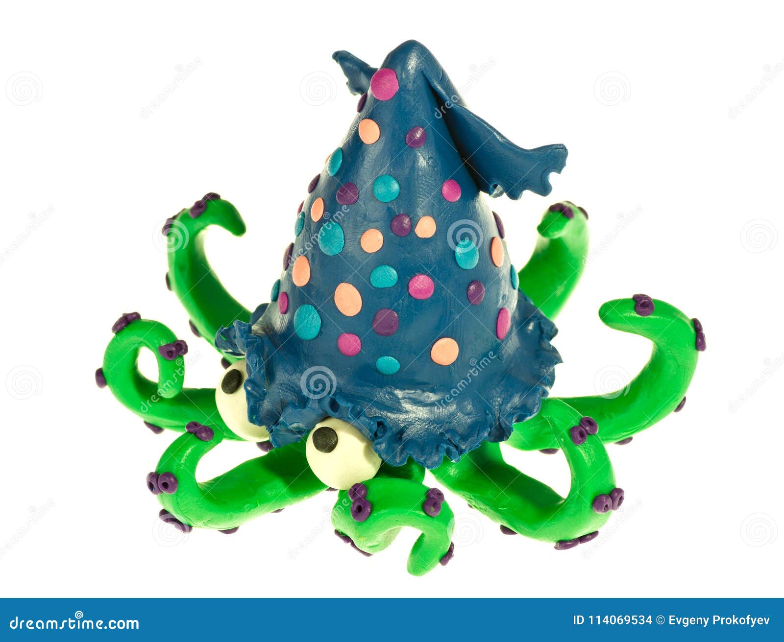 Funny plasticine squid stock photo. Image of aquatic - 114069534