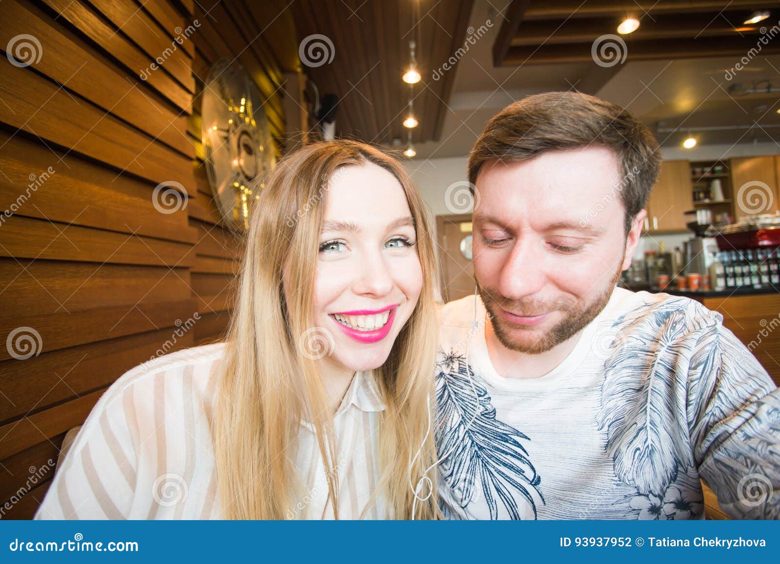 Funny Playful Young Couple Making Silly Face Stock Photo - Image of ...