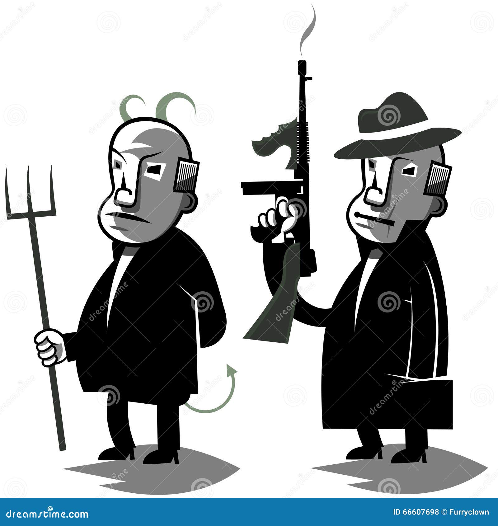 Clown Politician Behind Lectern , Vector Cartoon Stick Figure ...