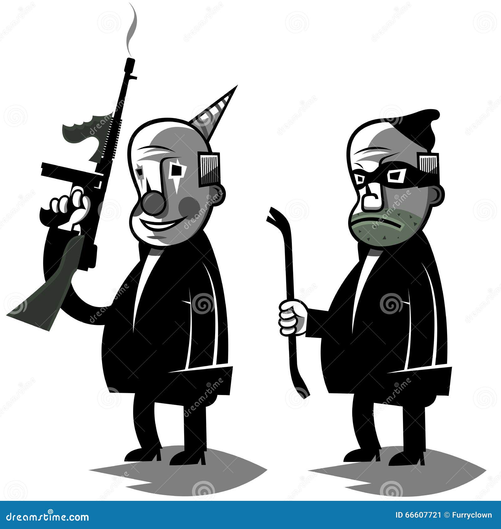 Clown Politician Behind Lectern , Vector Cartoon Stick Figure ...