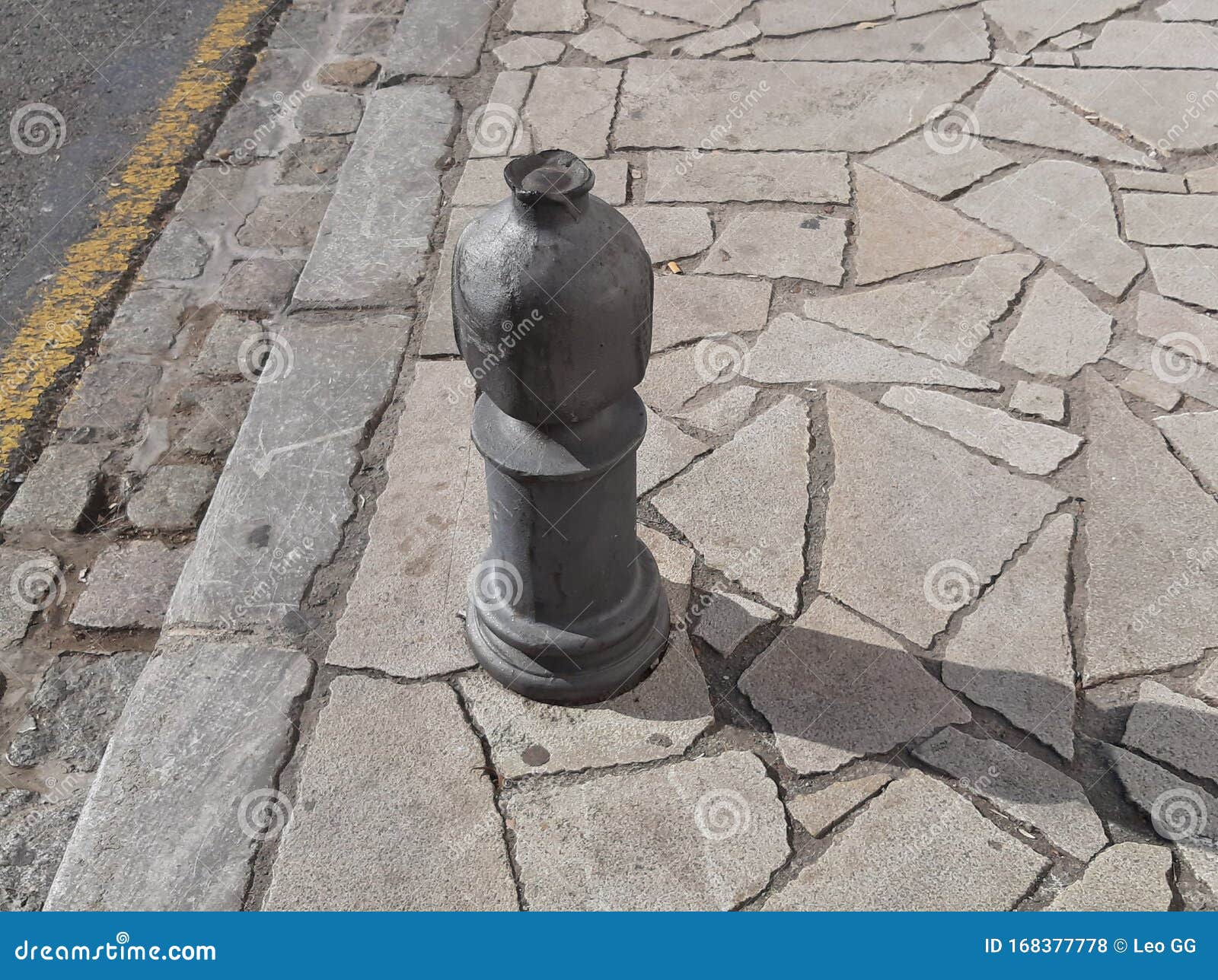 A funny pomegrenade pillar stock photo. Image of granada - 168377778