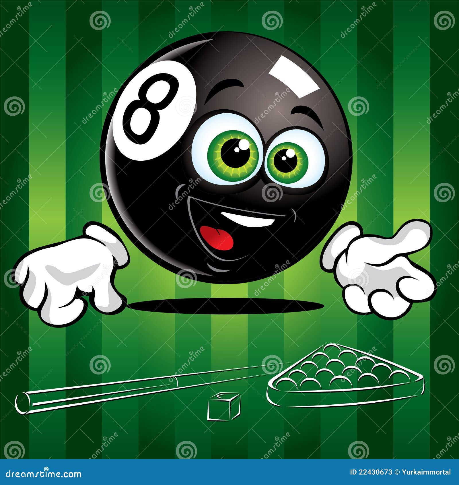 Pool Ball Buttons Cartoon Vector | CartoonDealer.com #10128551