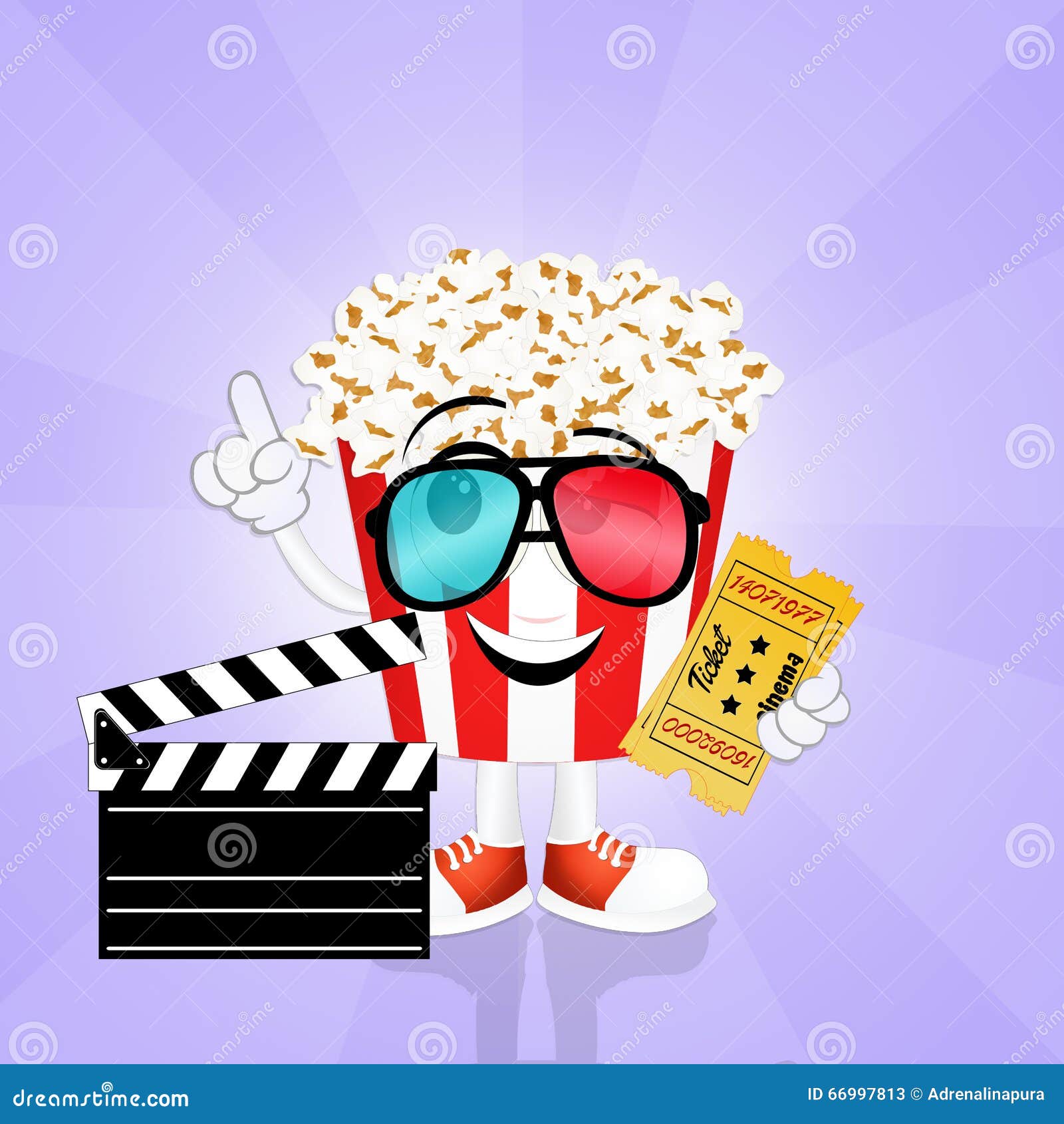 Funny Popcorn Stock Image | CartoonDealer.com #66997813