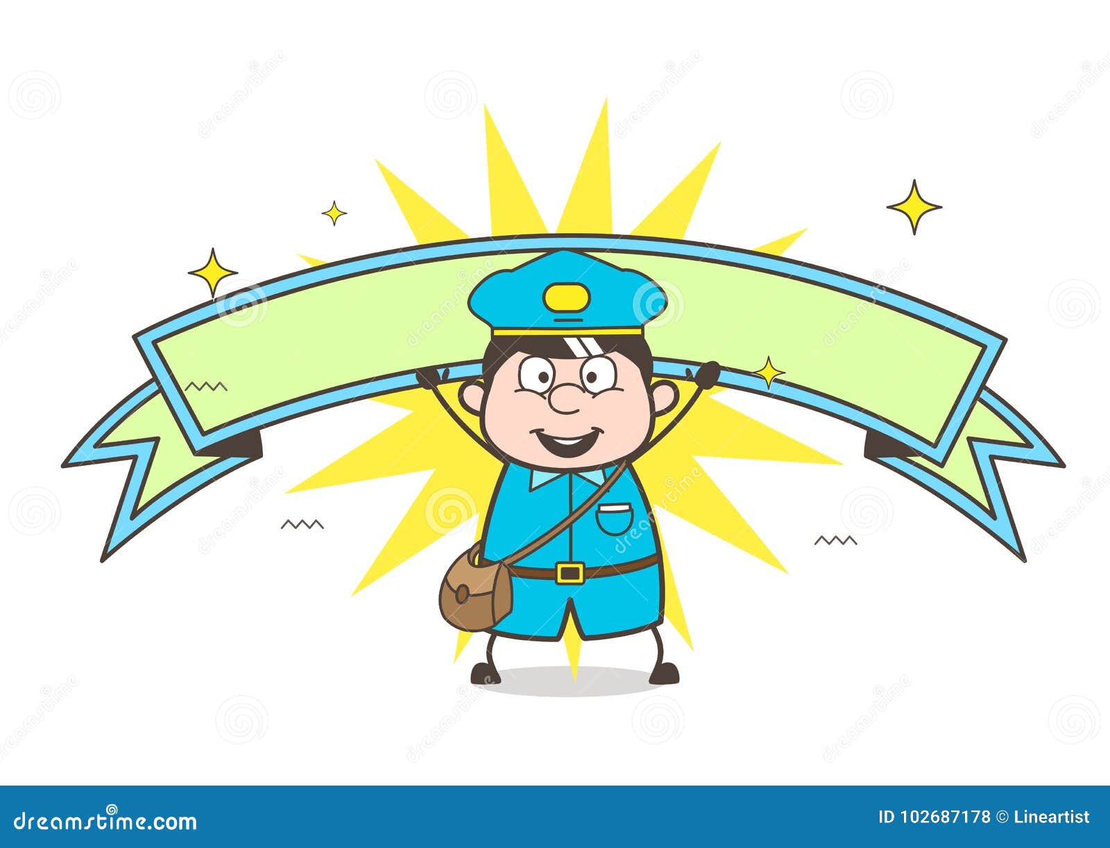 Funny Postman Character Collection - Set Of Concepts Vector ...