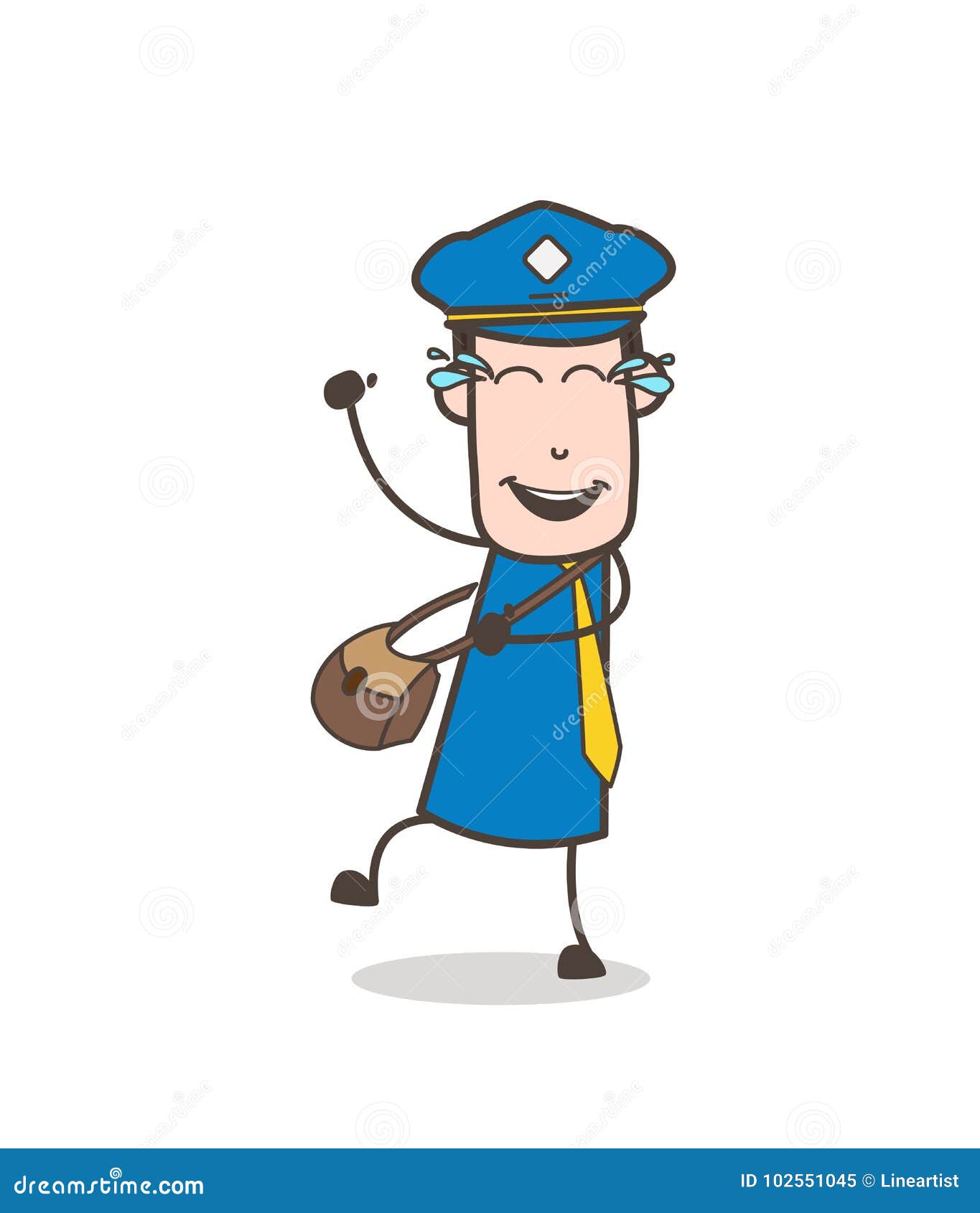 Funny Postman Character Collection - Set Of Concepts Vector ...