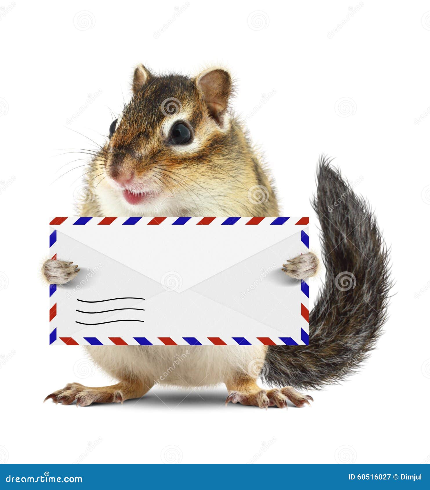 Postman With Letter Knocking On White Background Royalty-Free Stock ...