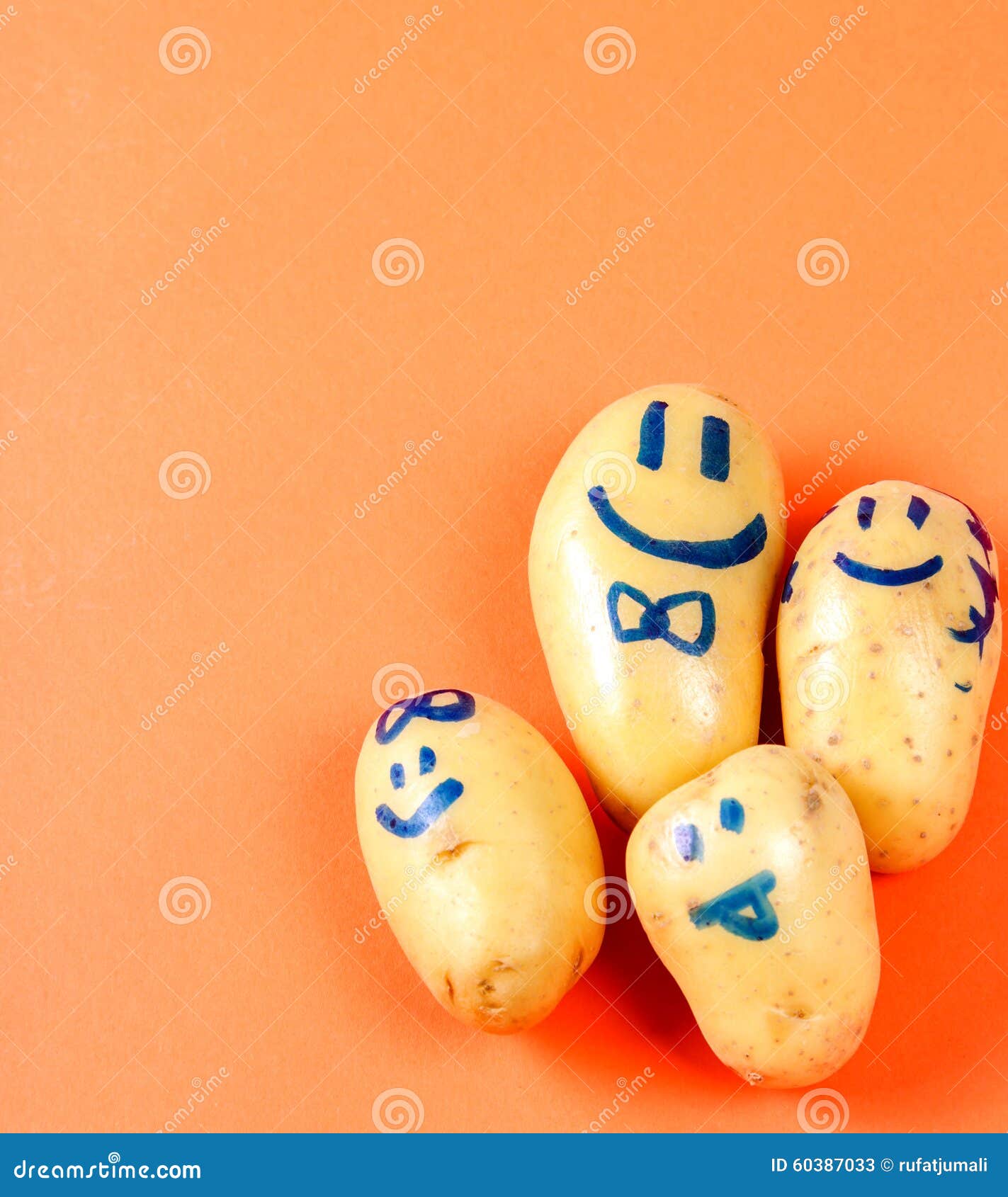 Funny potato stock image. Image of drawing, brown, nature - 60387033