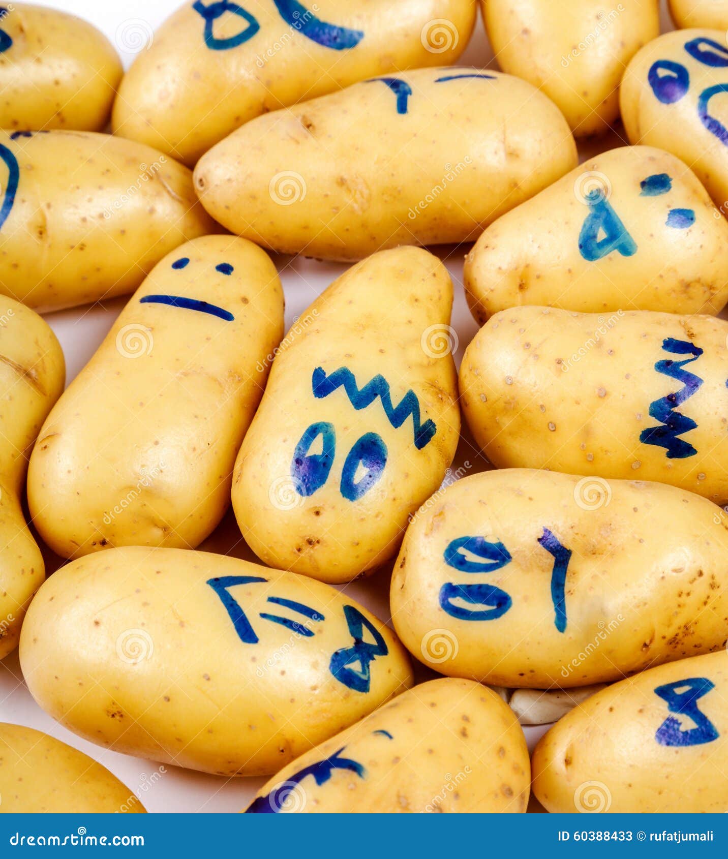 Funny potato stock image. Image of background, emotions - 60388433