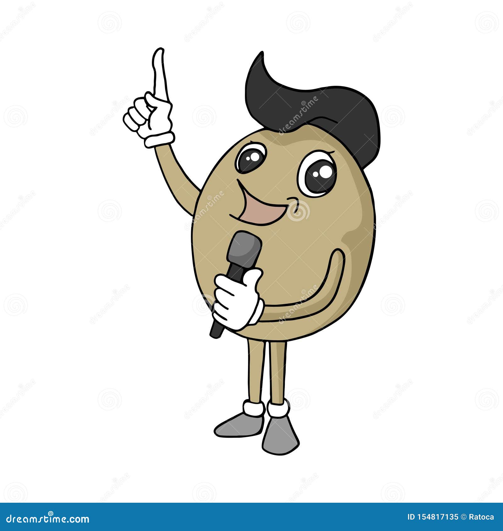 Funny Presenter In The Spotlight Cartoon Vector | CartoonDealer.com ...