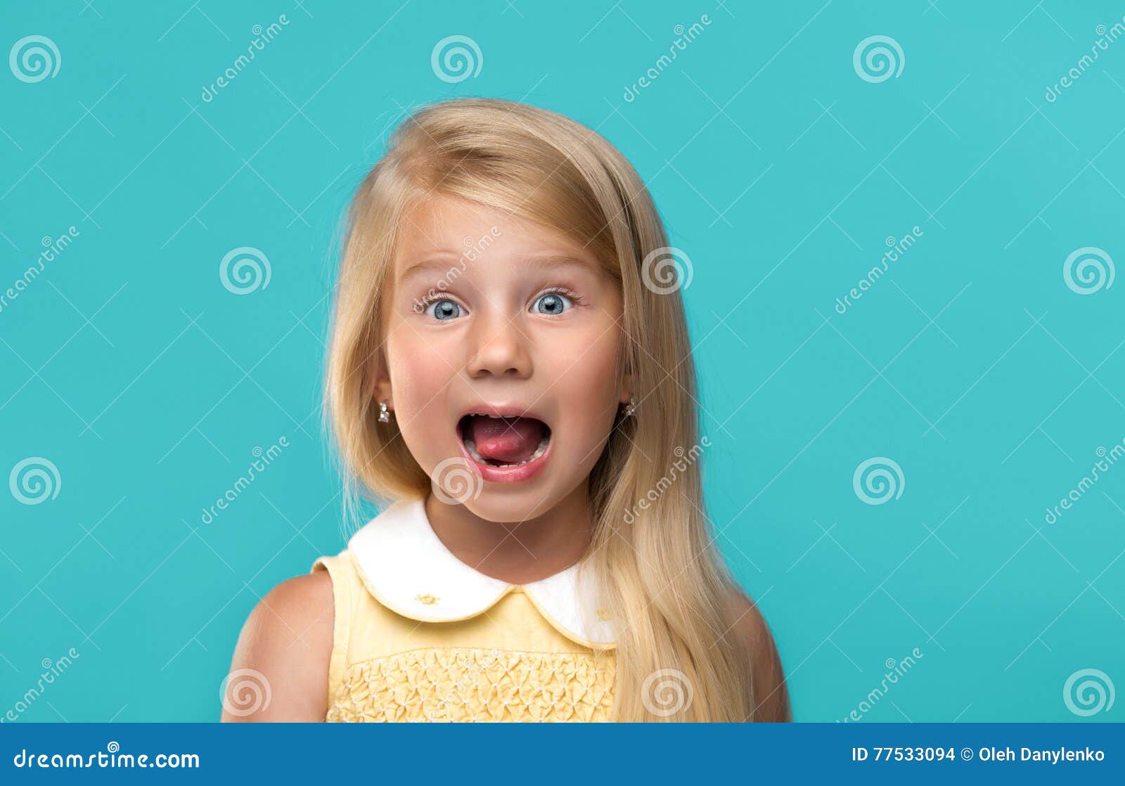 Funny, pretty young girl stock photo. Image of emotional - 77533094