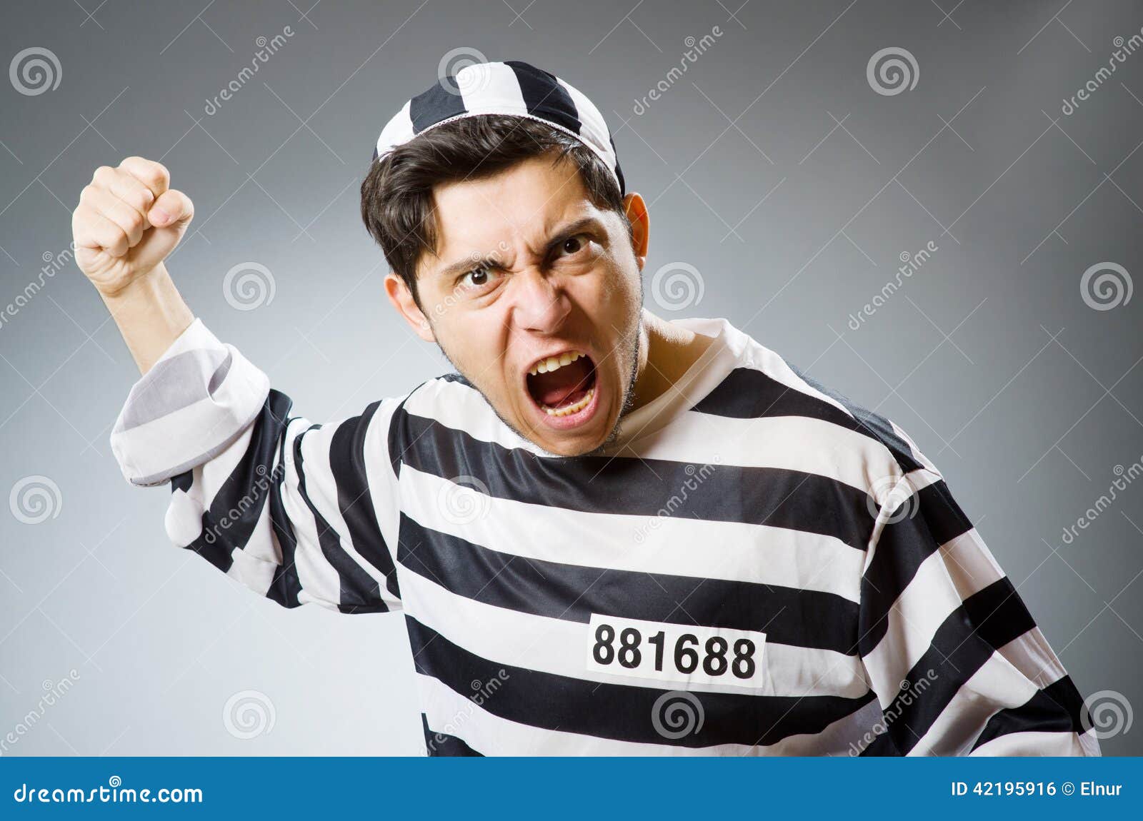 Funny prison inmate stock photo. Image of convict, justice - 42195916