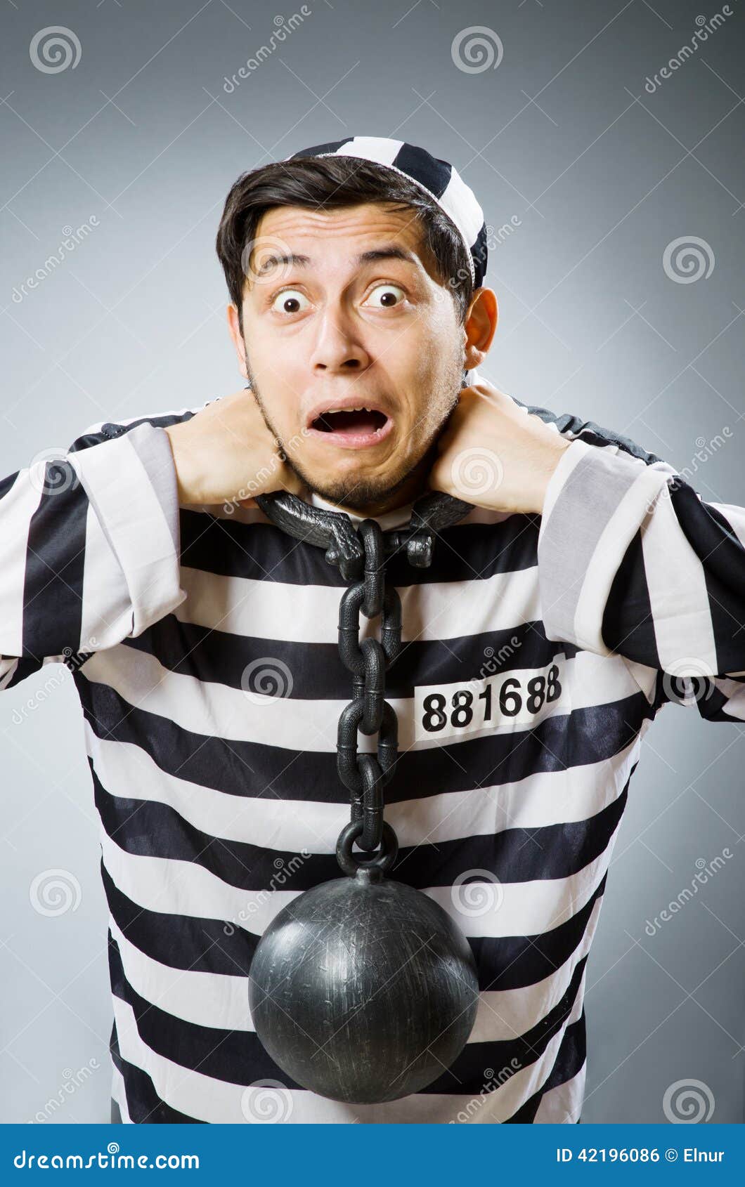 Funny prison inmate stock photo. Image of funny, escape - 42196086
