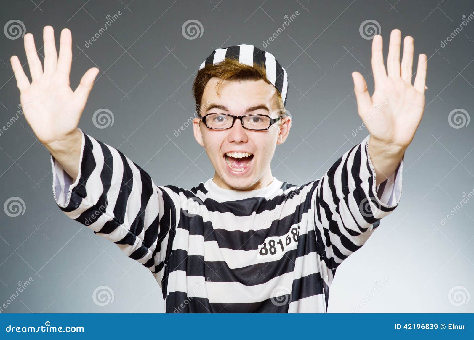 Funny prison inmate stock image. Image of funny, arrest - 42196839