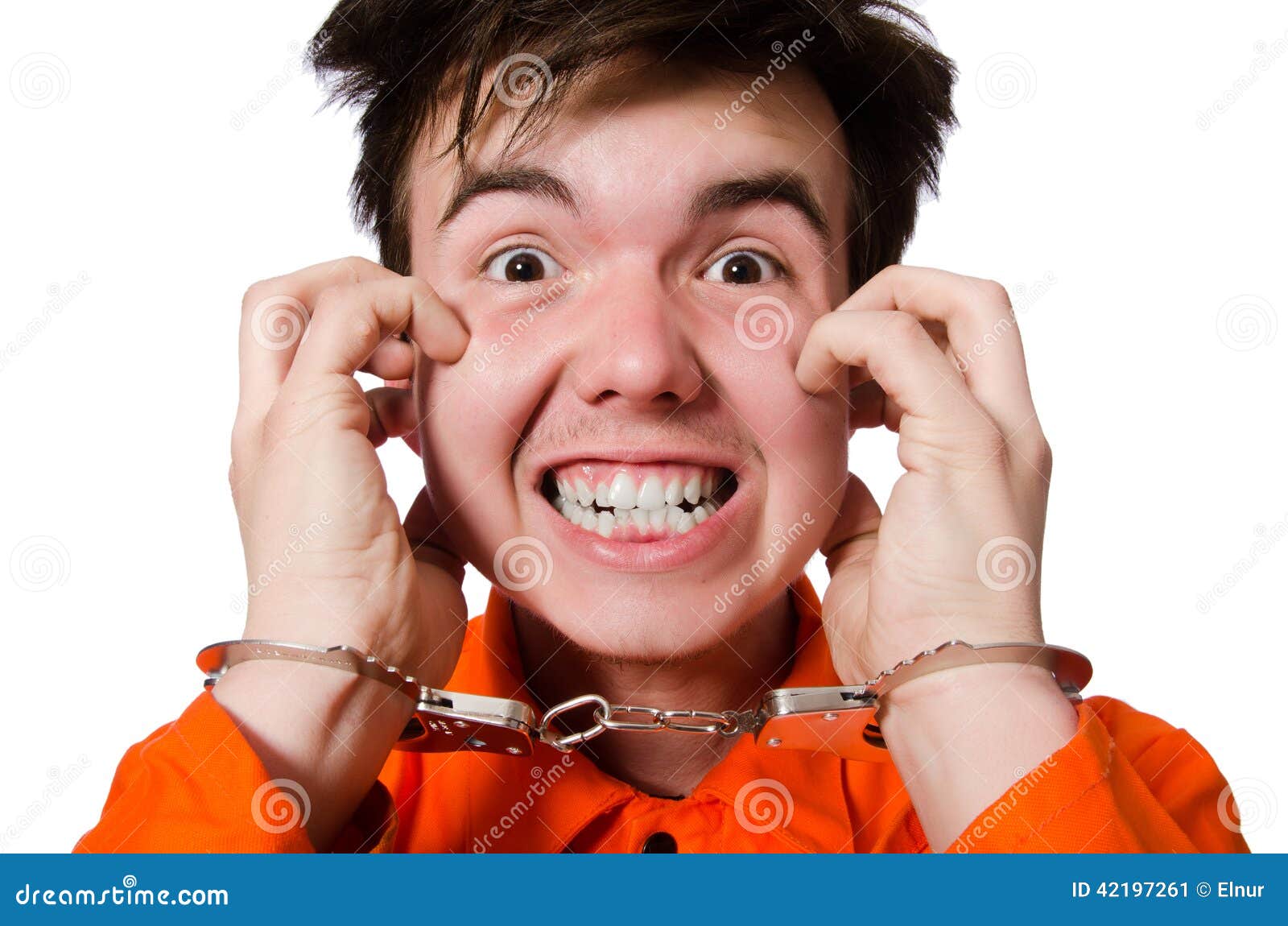 Funny prison inmate stock image. Image of fetter, criminal - 42197261