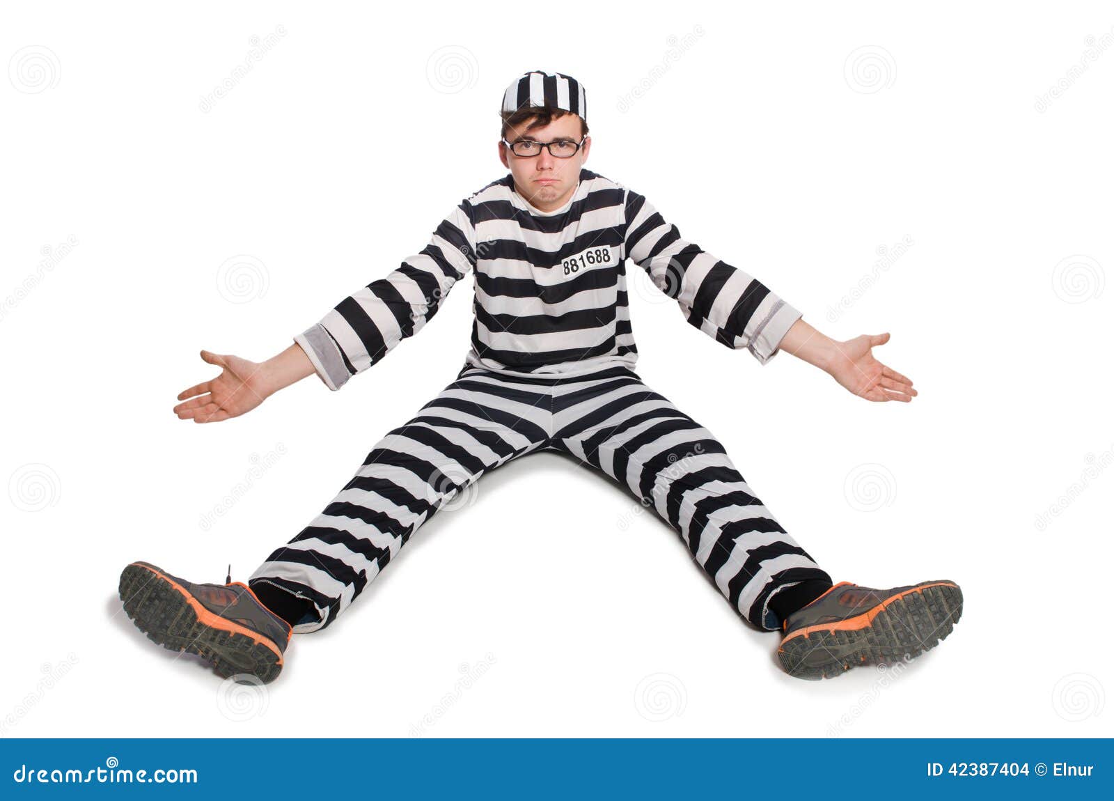 Funny prison inmate stock photo. Image of detention, captive - 42387404