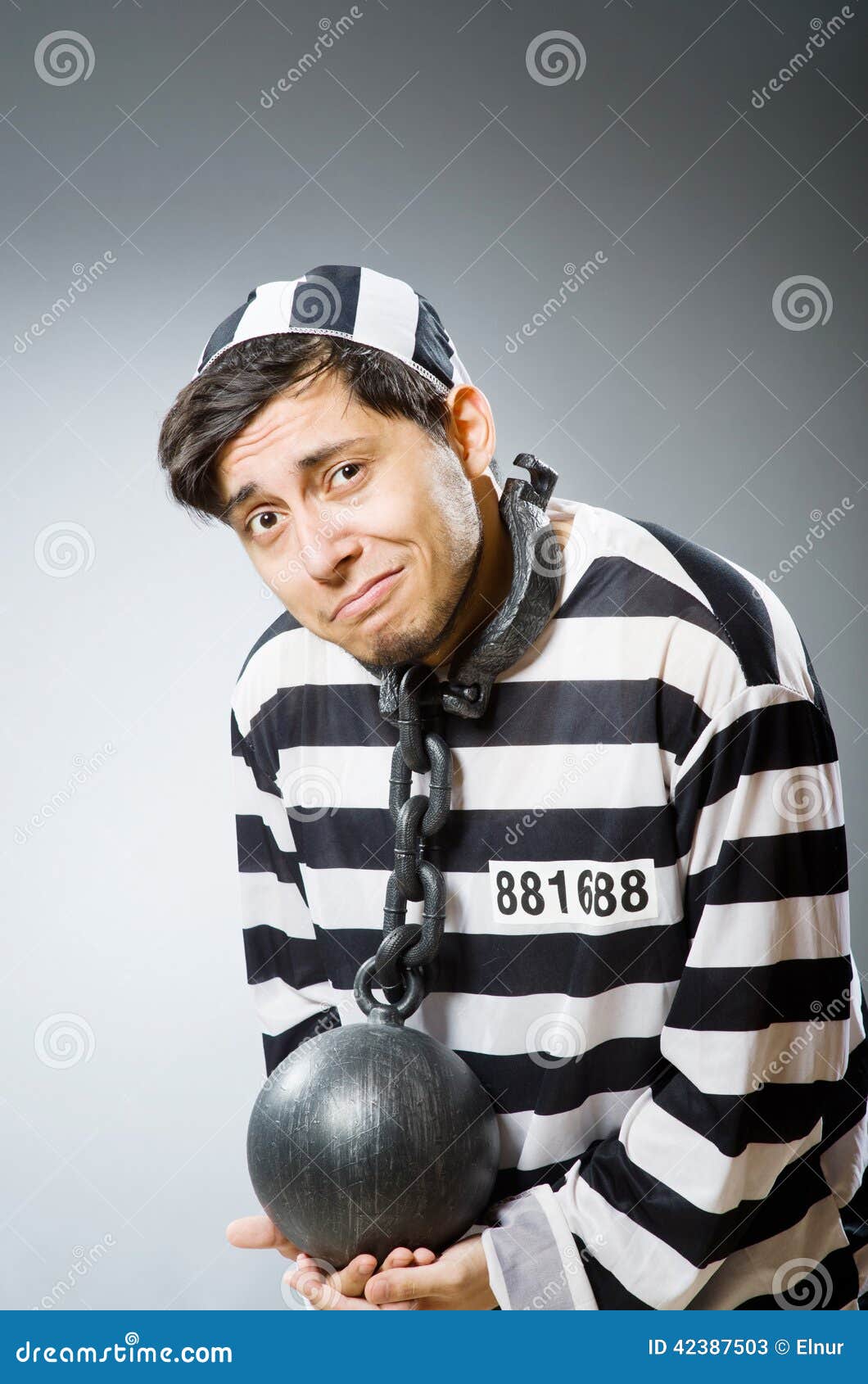 Funny prison inmate stock image. Image of escaping, handcuffs - 42387503