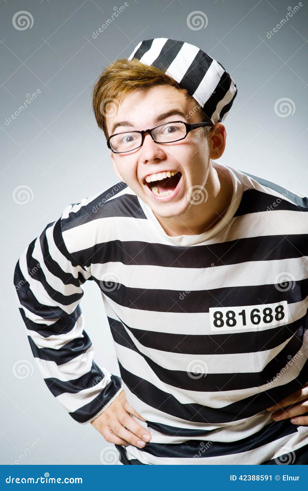 Funny prison inmate stock image. Image of humourous, humorous - 42388591
