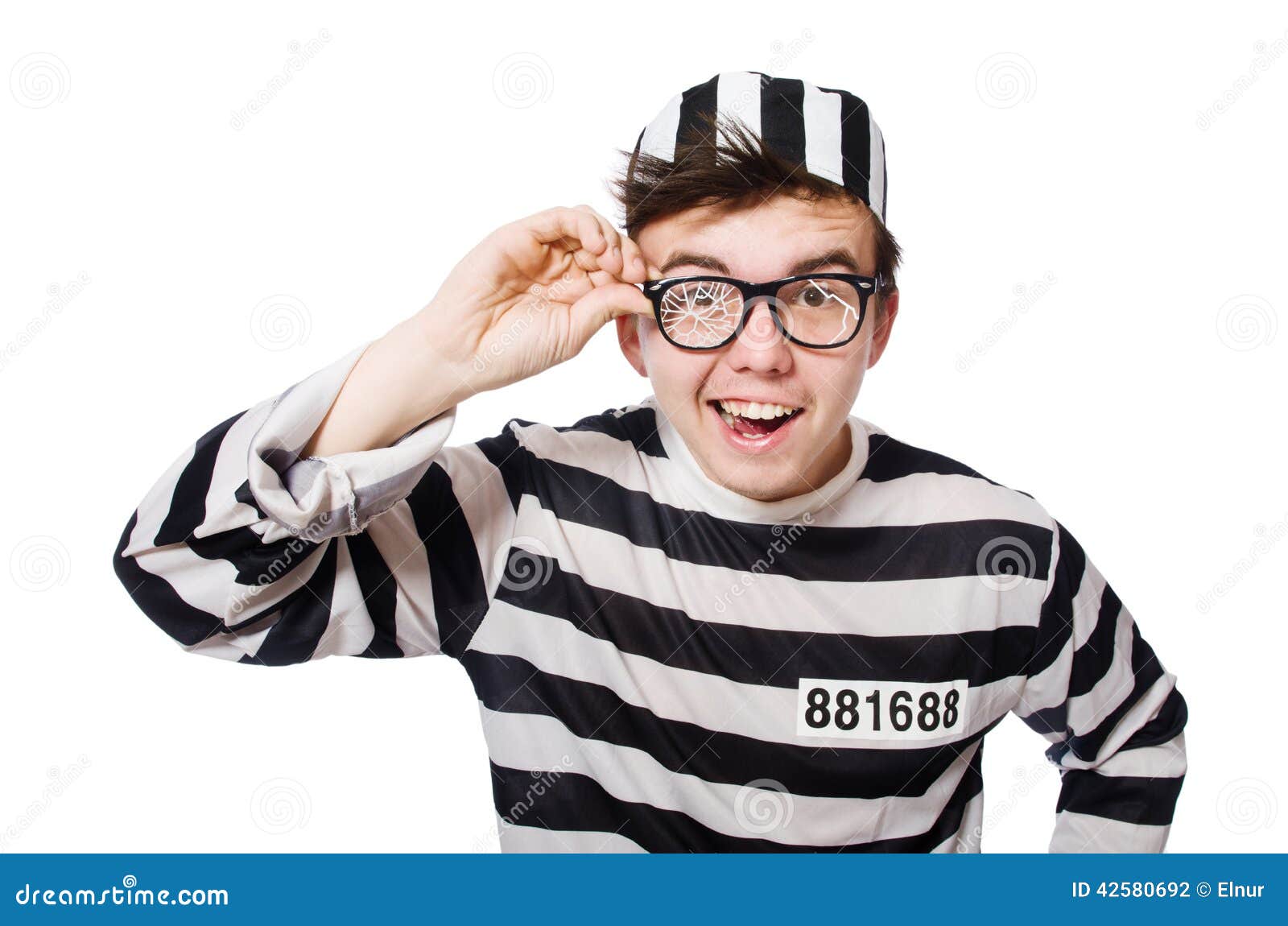 Funny prison inmate stock photo. Image of humourous, humorous - 42580692