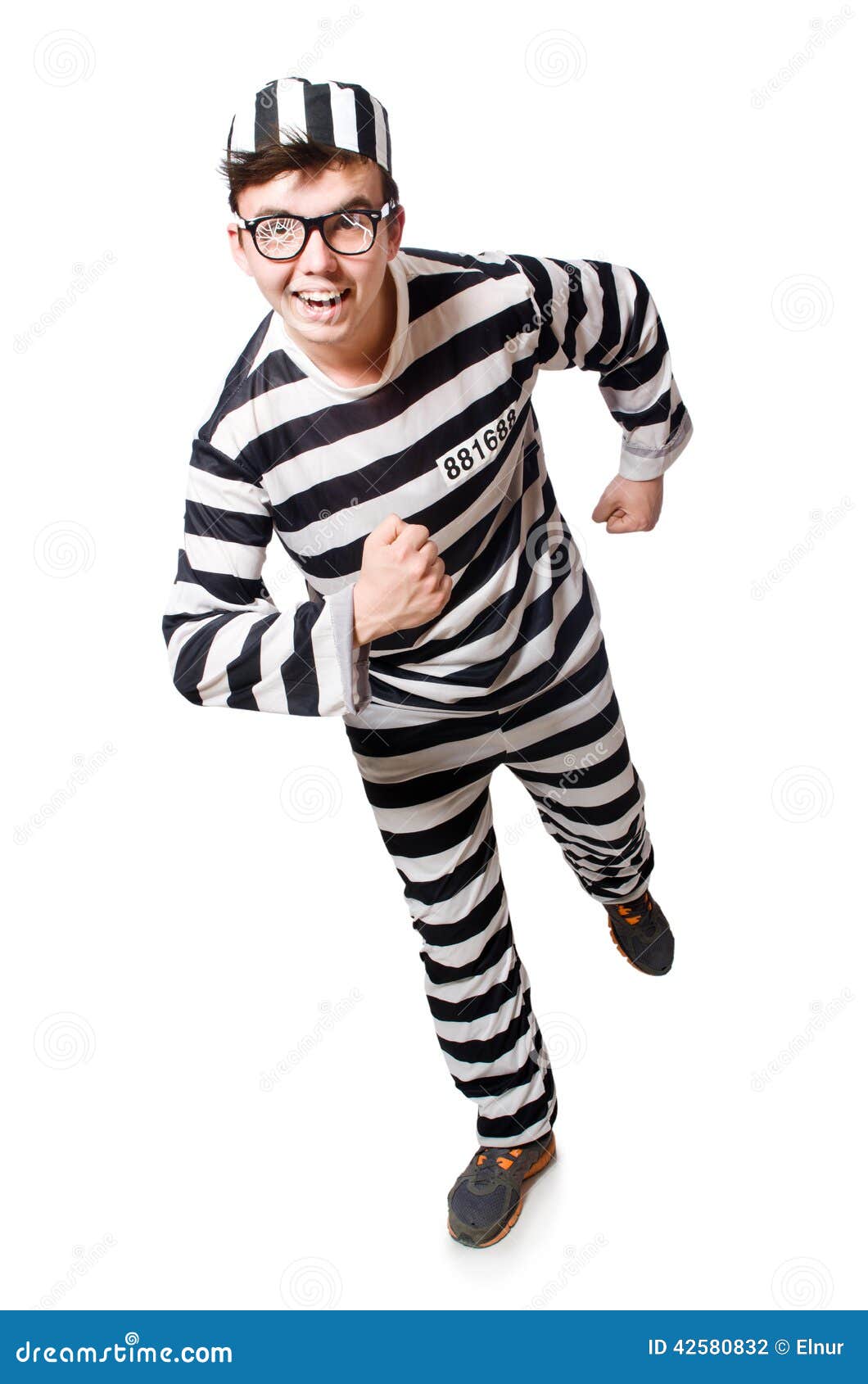 Funny prison inmate stock photo. Image of offender, jail - 42580832