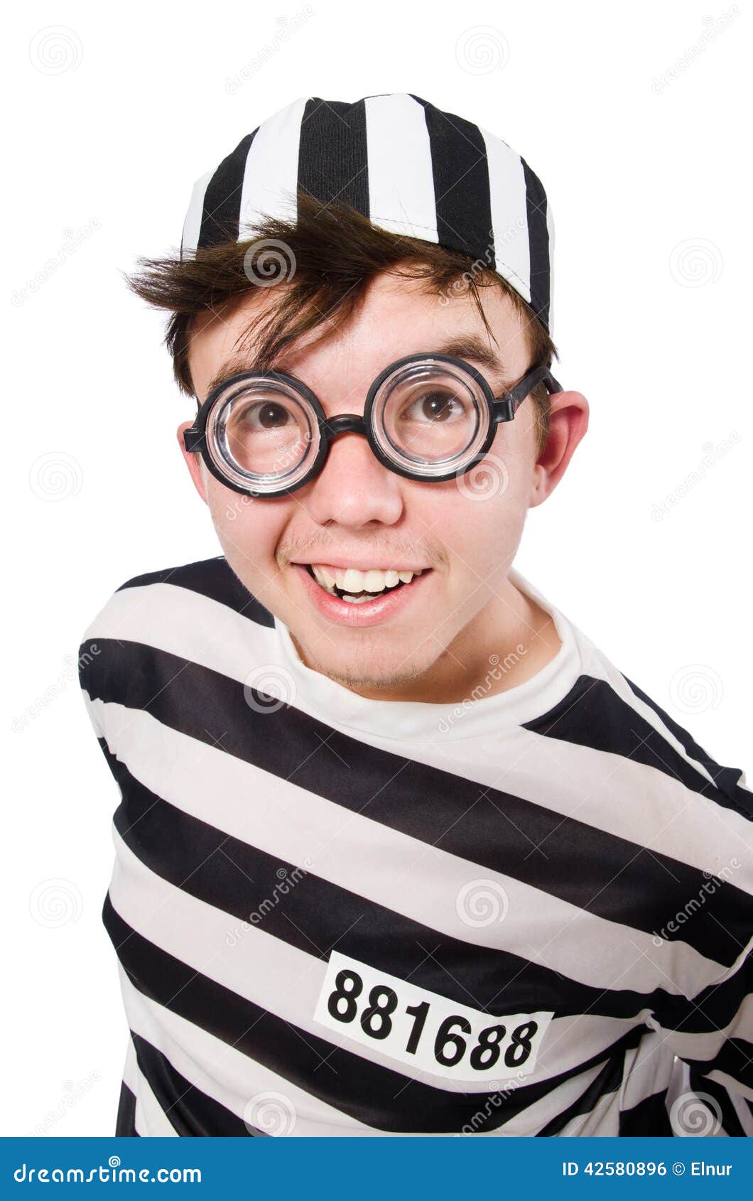 Funny prison inmate stock photo. Image of detention, convict - 42580896