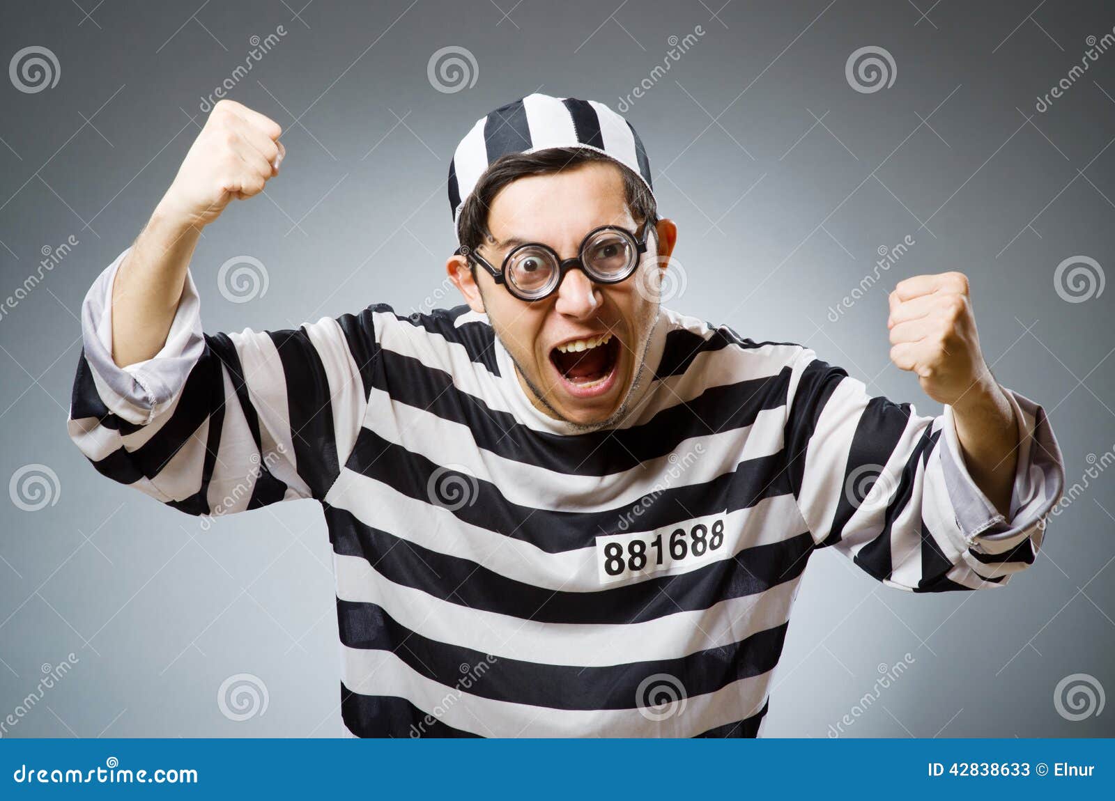 Funny prison inmate stock image. Image of jailbird, arrest - 42838633