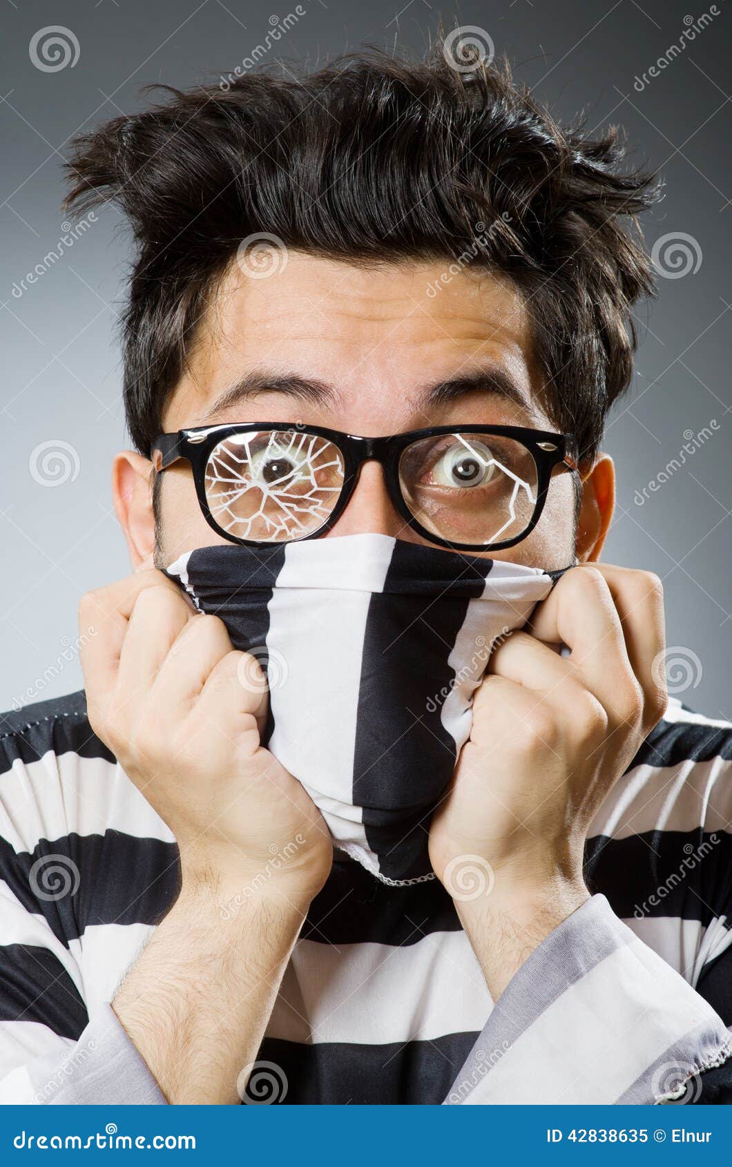 Funny prison inmate stock image. Image of male, funny - 42838635