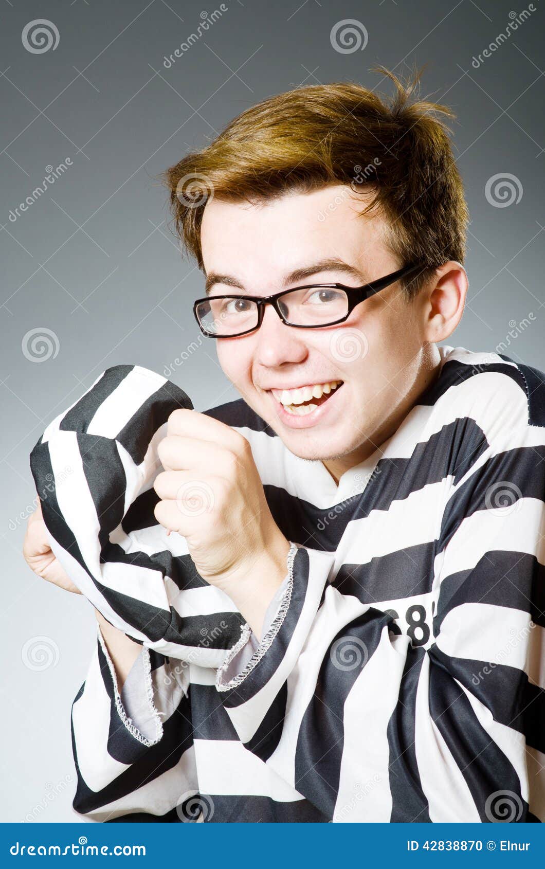 Funny prison inmate stock photo. Image of inmate, male - 42838870