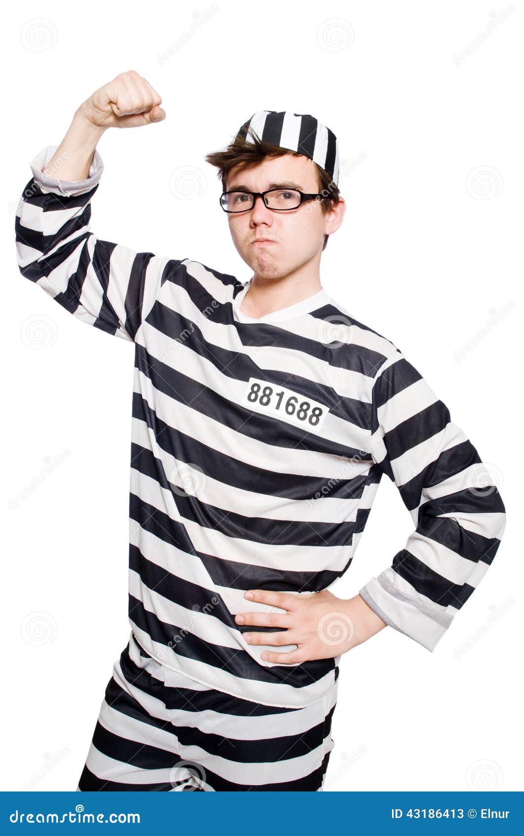 Funny prison inmate stock image. Image of freedom, lawbreaker - 43186413