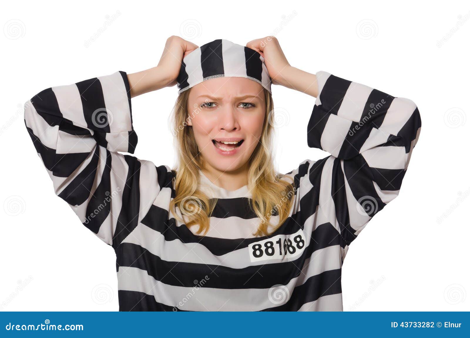 Funny prison inmate stock photo. Image of female, crime - 43733282