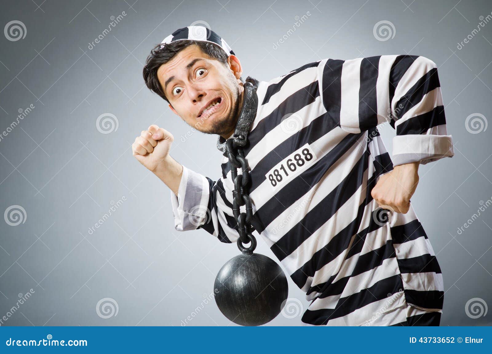 Funny prison inmate stock photo. Image of freedom, bondage - 43733652