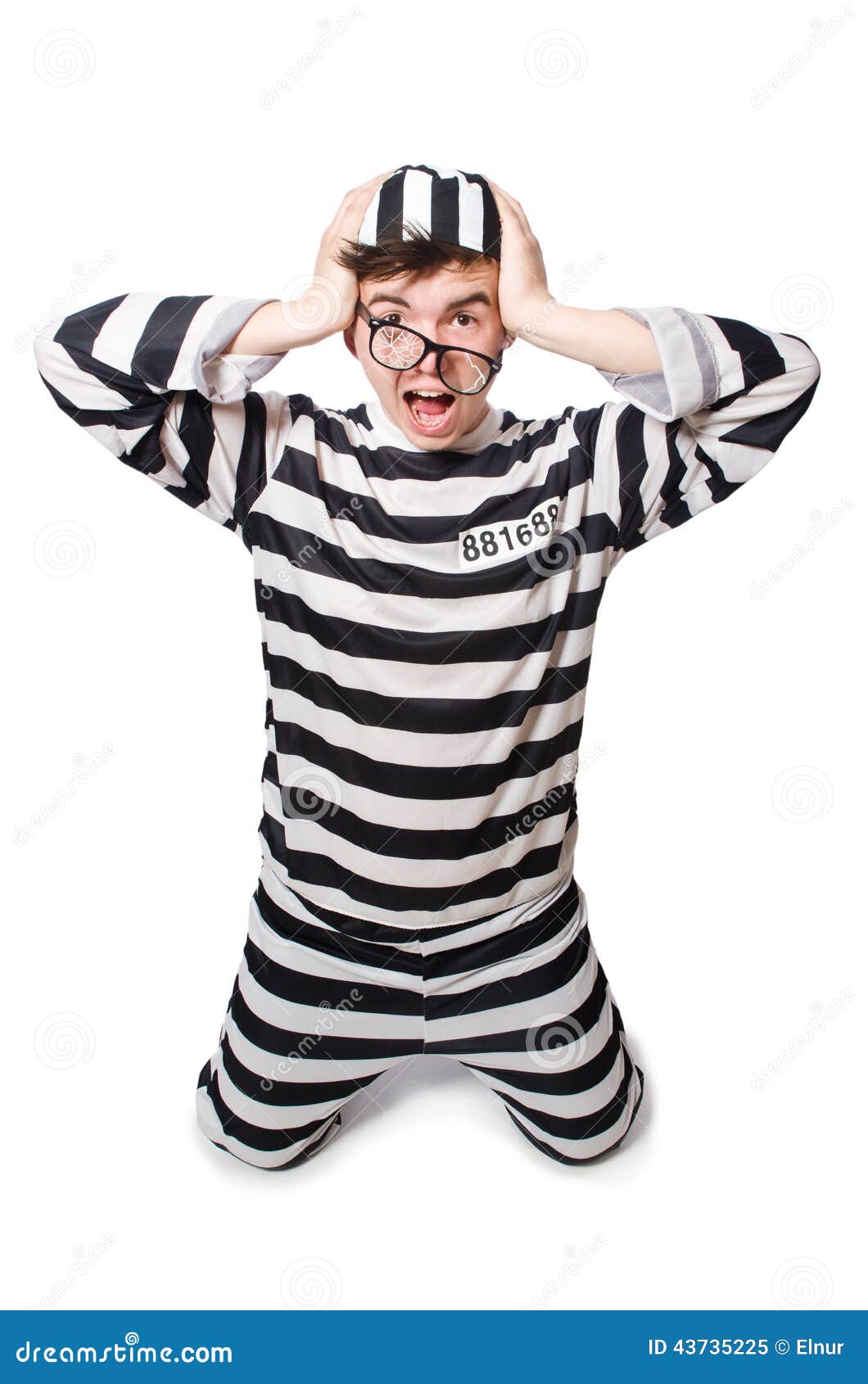 Funny Prison Inmate Royalty-Free Stock Photography | CartoonDealer.com ...
