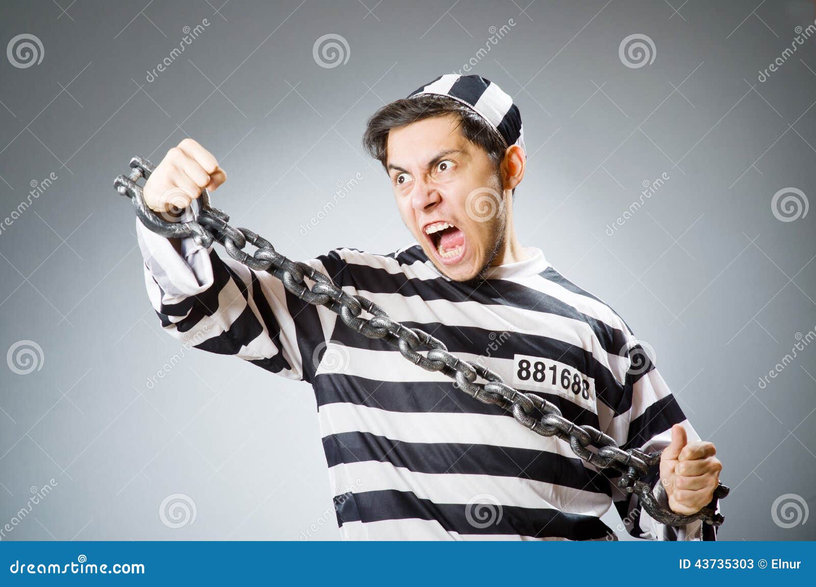Funny prison inmate stock image. Image of hand, inmate - 43735303