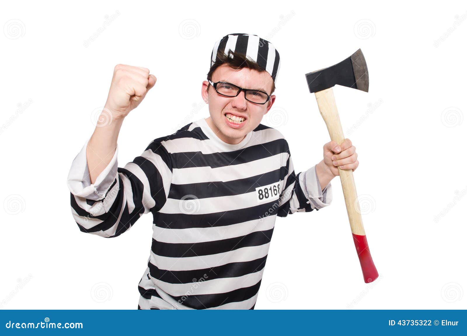 Funny prison inmate stock photo. Image of illegal, custody - 43735322