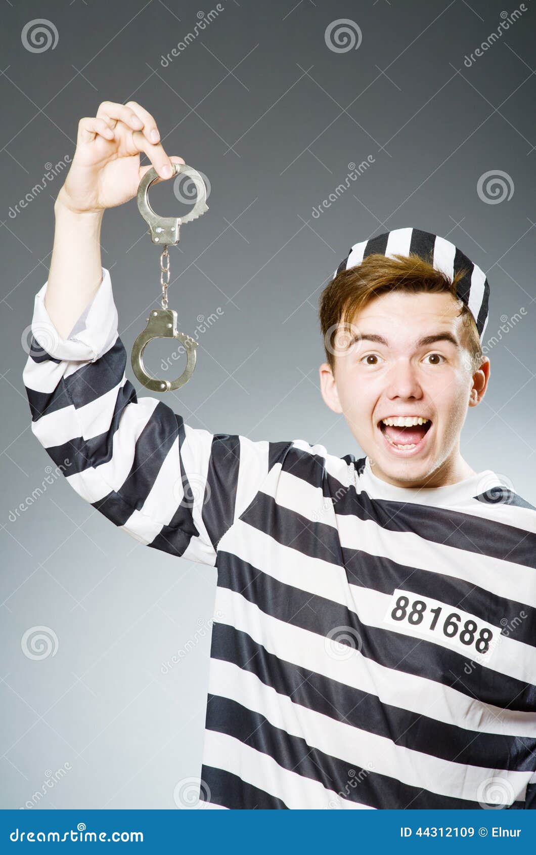 Funny prison inmate stock image. Image of humor, handcuffs - 44312109