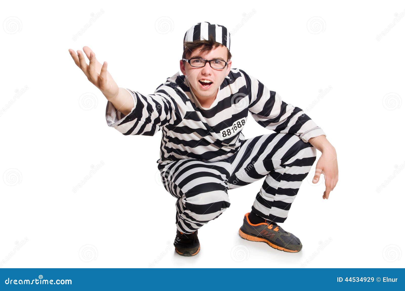 Funny prison inmate stock image. Image of hooligan, crime - 44534929
