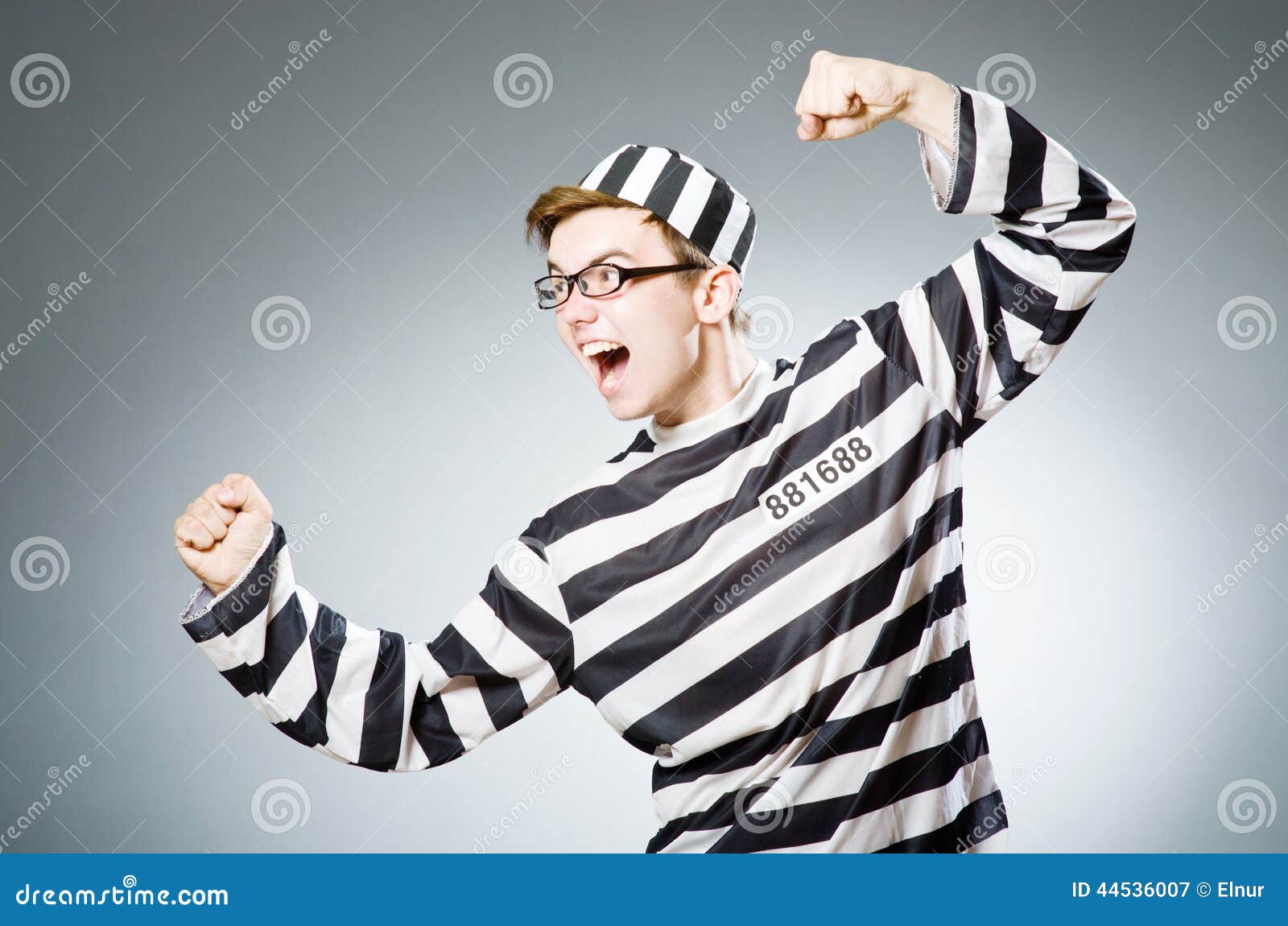 Funny Prison Inmate Royalty-Free Stock Photography | CartoonDealer.com ...