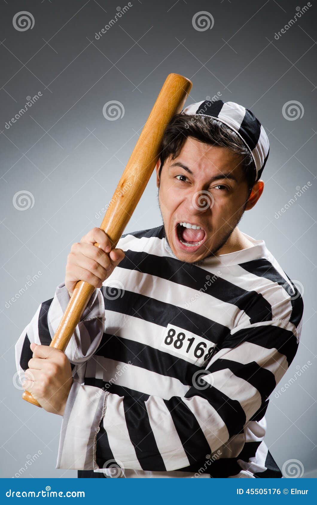Funny prison inmate stock photo. Image of baseball, funny - 45505176