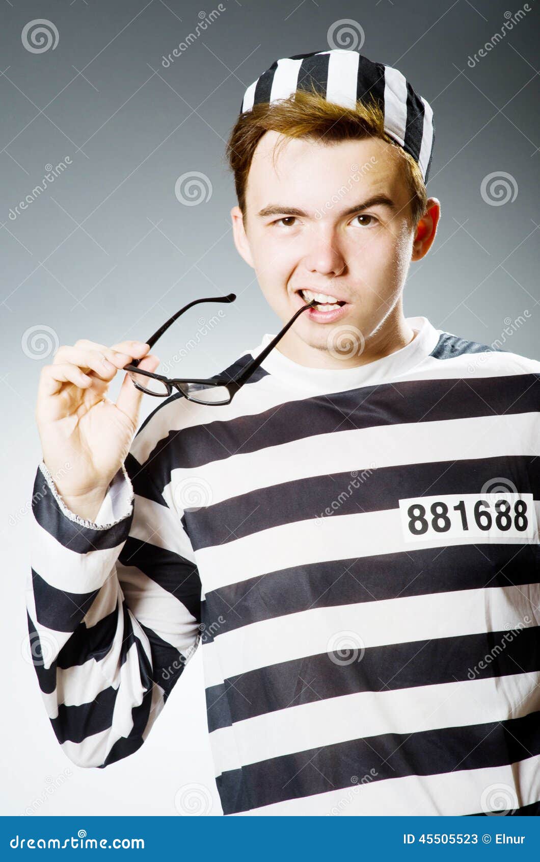 Funny prison inmate stock image. Image of male, humour - 45505523
