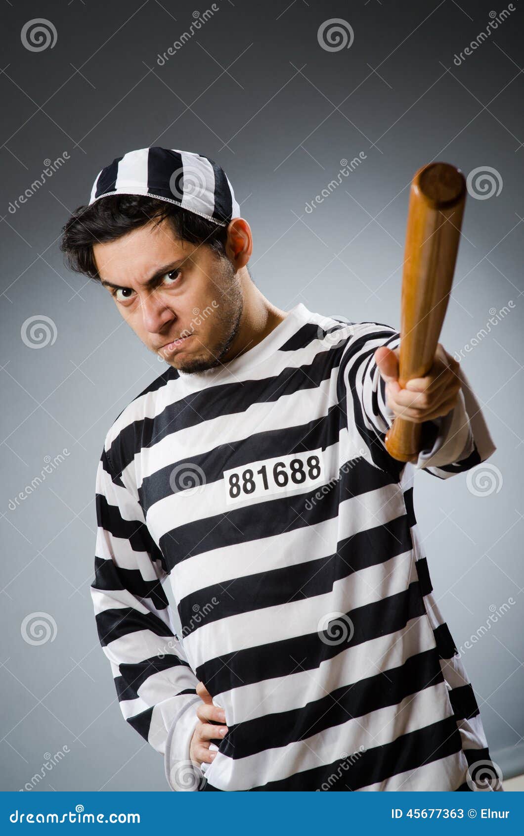 Funny prison inmate stock image. Image of hitting, escaping - 45677363
