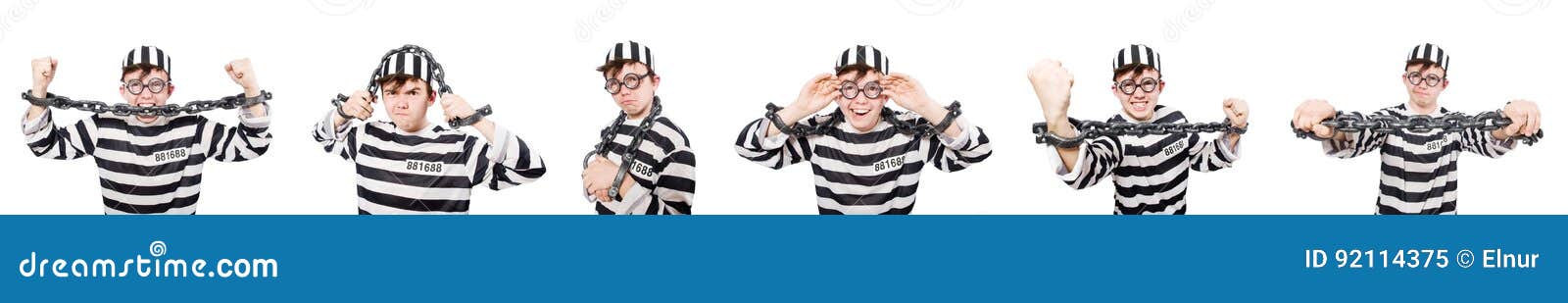 The Funny Prison Inmate in Concept Stock Image - Image of gangster ...