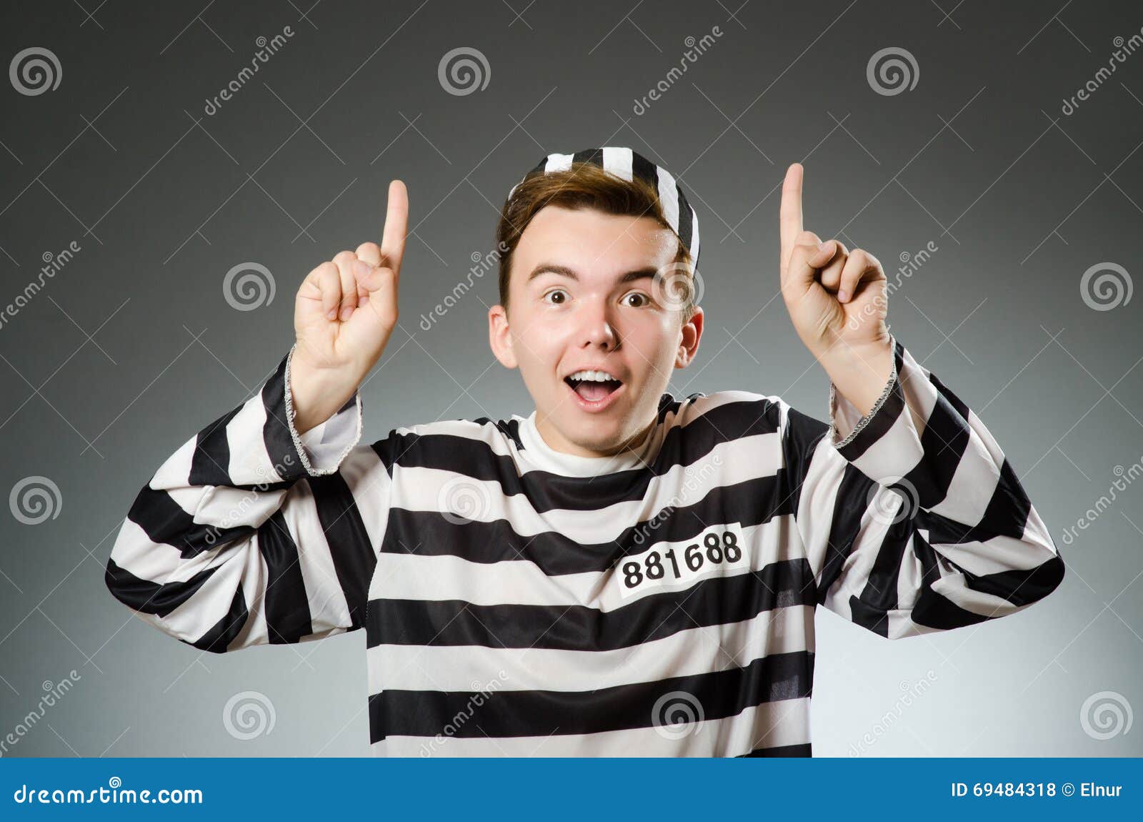 The Funny Prisoner in Prison Concept Stock Photo - Image of funny ...