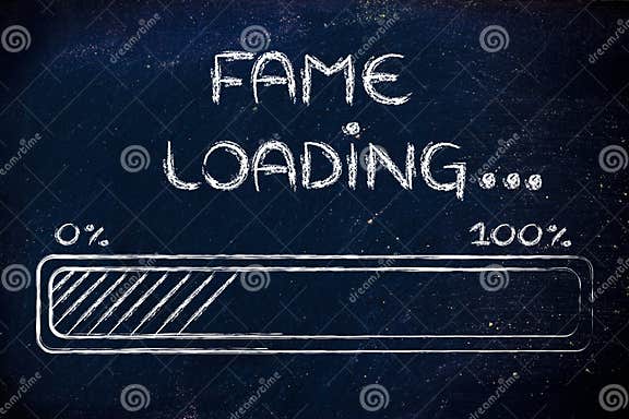 Funny Progress Bar with Fame Loading Stock Image - Image of fame ...