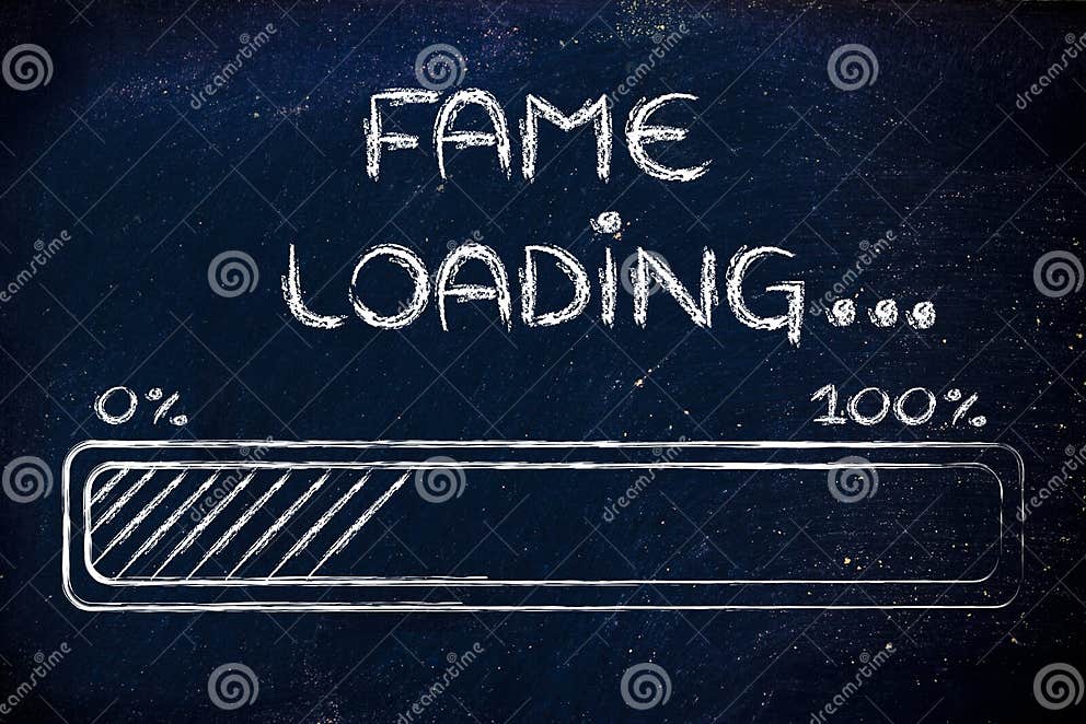 Funny Progress Bar with Fame Loading Stock Image - Image of fame ...