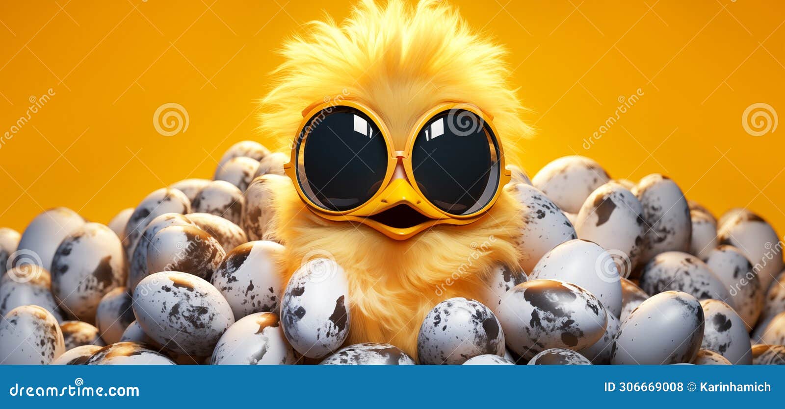 Funny Punk Chicken with Sunglasses Stock Illustration - Illustration of ...