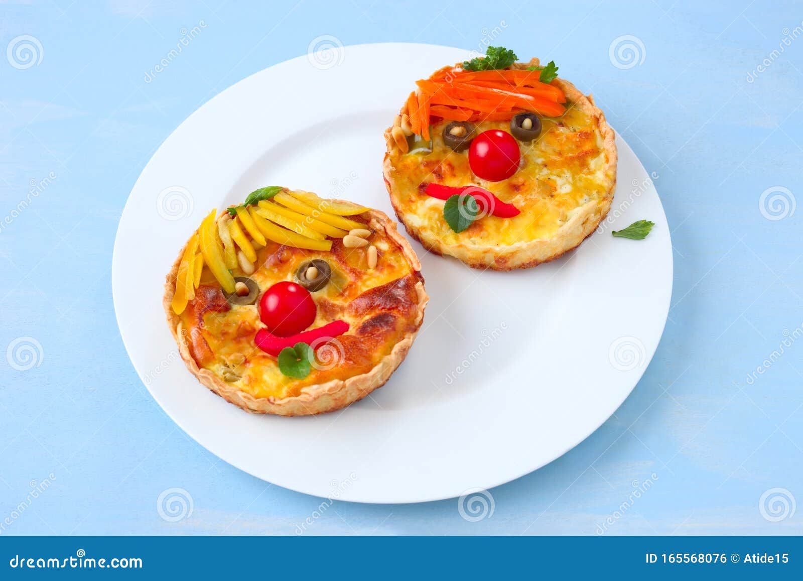Funny quiches stock photo. Image of mouth, snack, lunch - 165568076