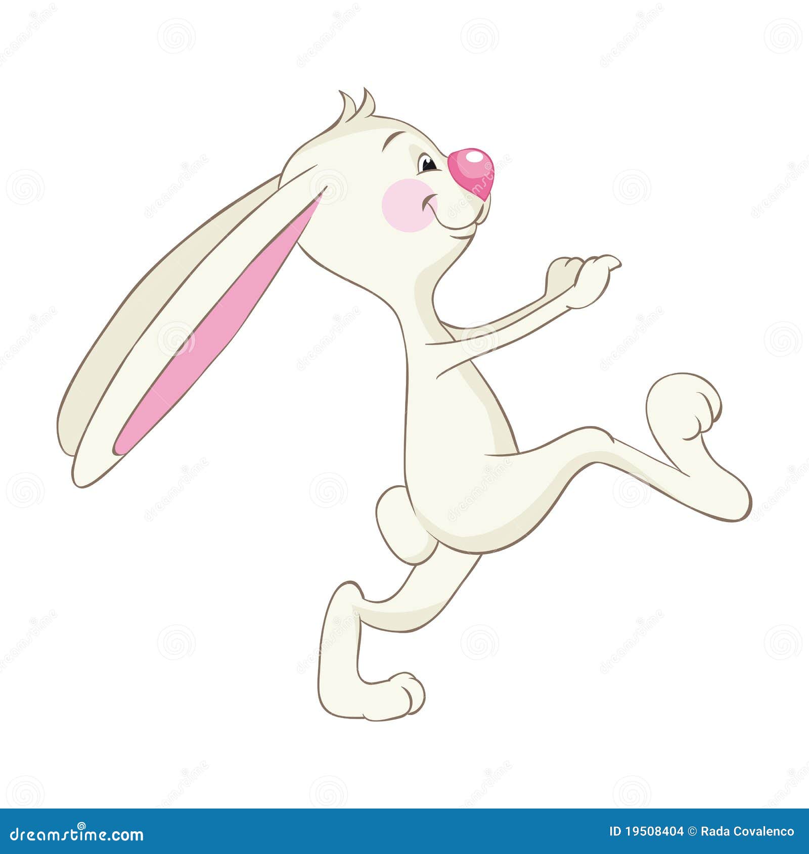 Funny rabbit stock vector. Illustration of bunny, cartoon - 19508404